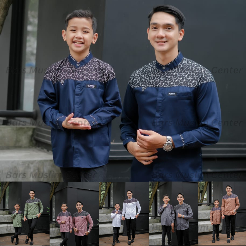 Jual BARS MUSLIM Baju Koko Lebaran Terbaru Ayah Dan Anak Laki Laki ...