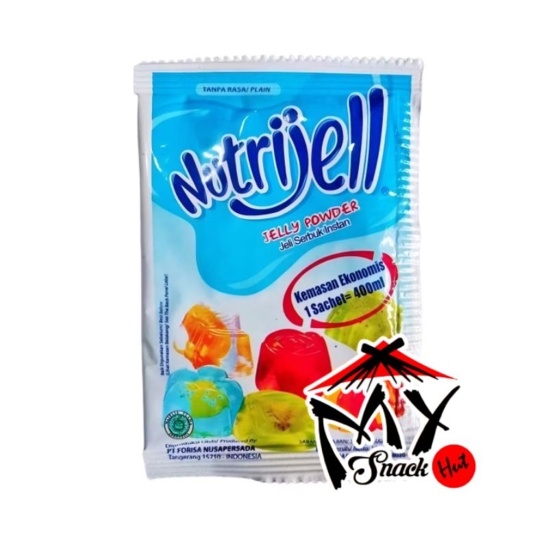 Jual NUTRIJELL PLAIN 10GR BUBUK NUTRIJEL JELLY POWDER BENING TANPA RASA ...