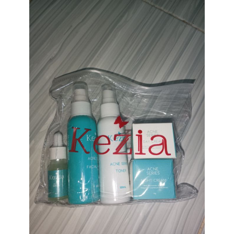 Jual [NEW] KEZIA Acne Series 1 paket lengkap | Shopee Indonesia