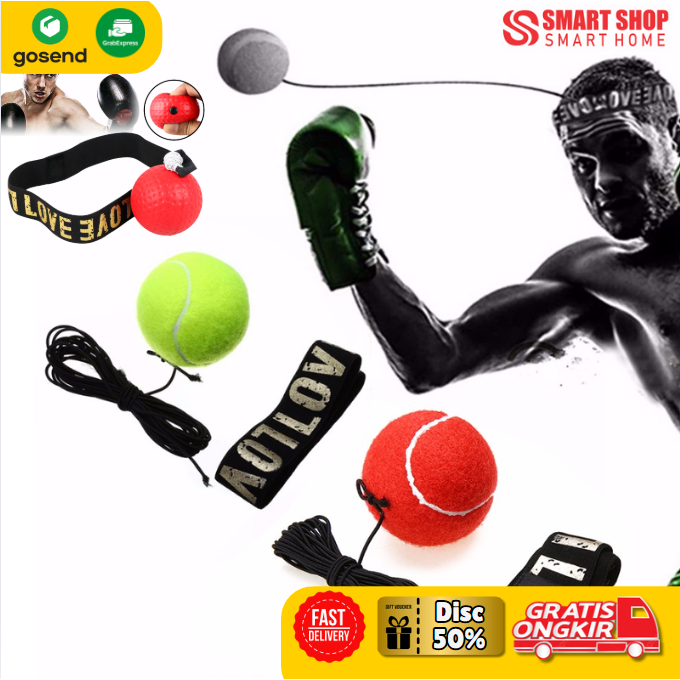Jual Alat Boxing Samsak Tinju Bola Latihan Reflex Punching Ball Speed ...