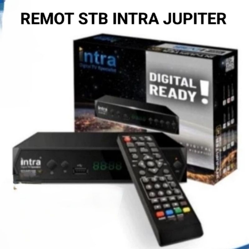 Jual remot stb INTRA JUPITER remote set top box intra Jupiter DVB T2 ...