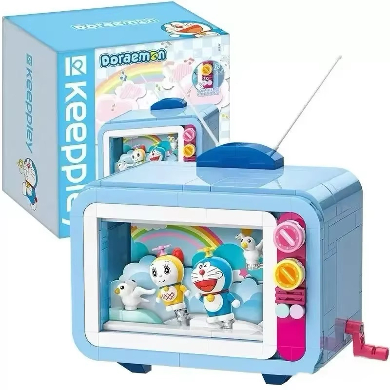 Jual Keeppley Doraemon Building Blocks TV Model Creative Figure ...
