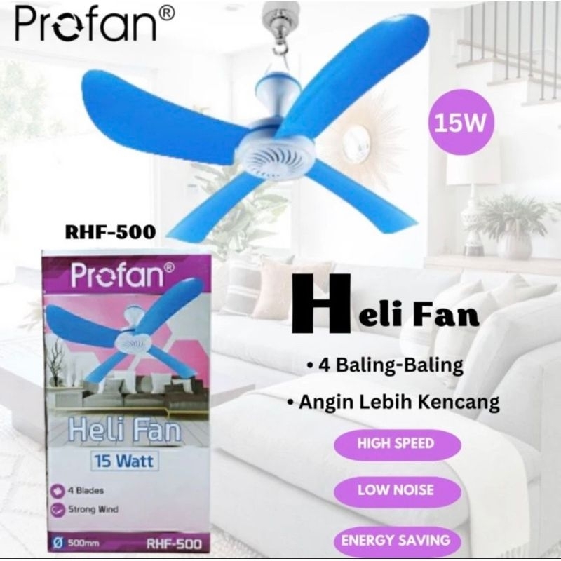 Jual KIPAS HELIFAN PROFAN 15W RHF-500 | Shopee Indonesia