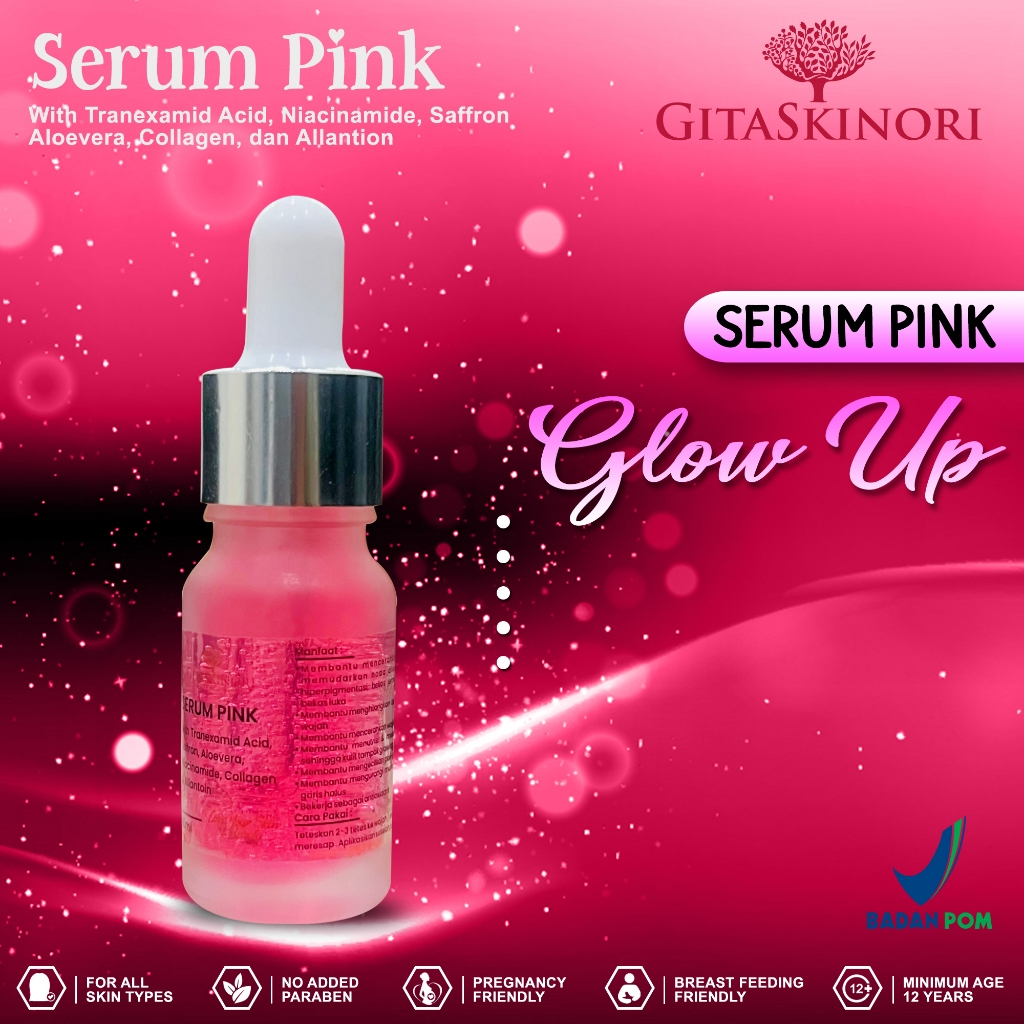 Jual BPOM SERUM PINK SERUM PINK TREANEXAMIDE ACID SERUM GLOWING BOOSTER ...