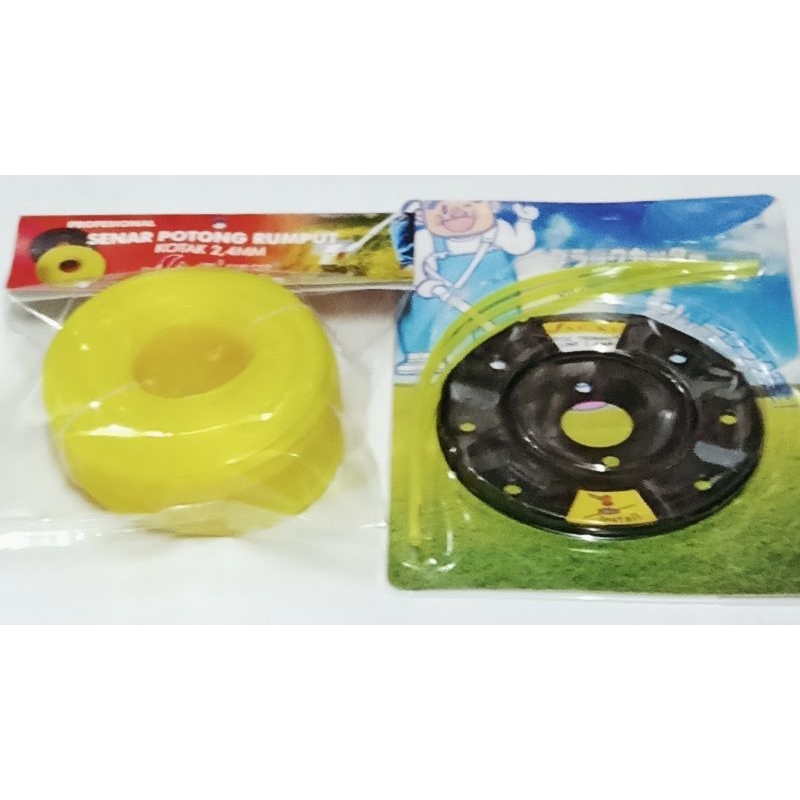 Jual PAKET SENAR POTONG RUMPUT 2,4MM X 50 MTR KOTAK PRESISI + PIRINGAN ...