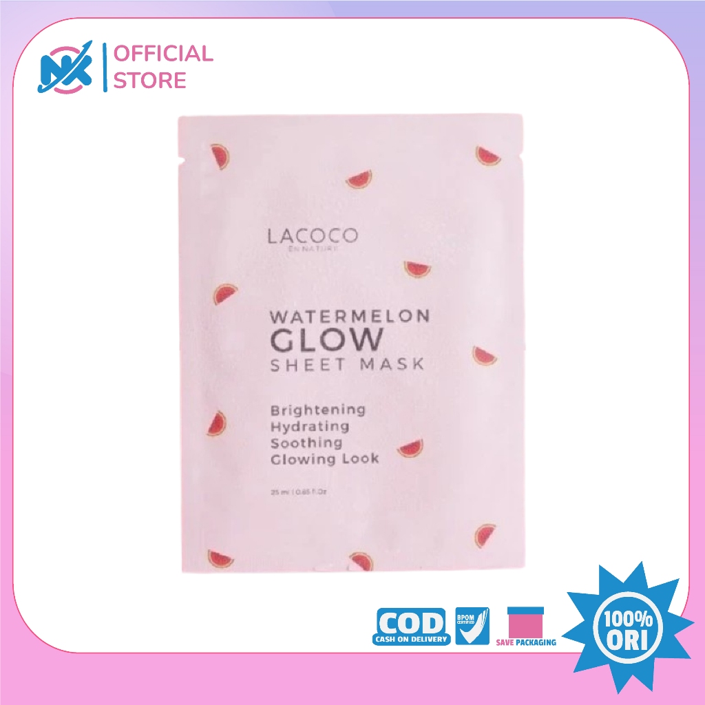 Jual Lacoco Watermelon Glow Mask 10 ml | Shopee Indonesia