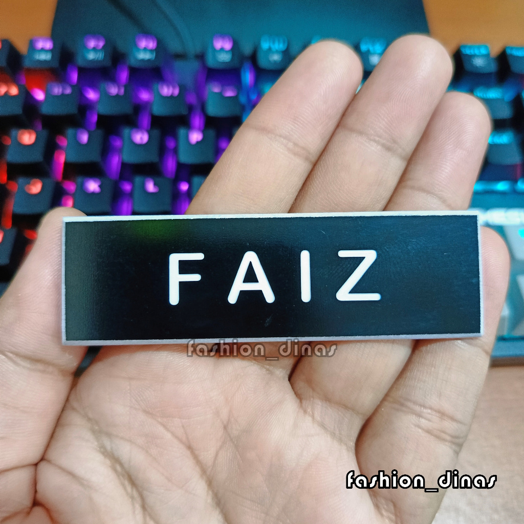 Jual Name Tag TNI POLRI Papan Nama Grafir Ukir | Shopee Indonesia