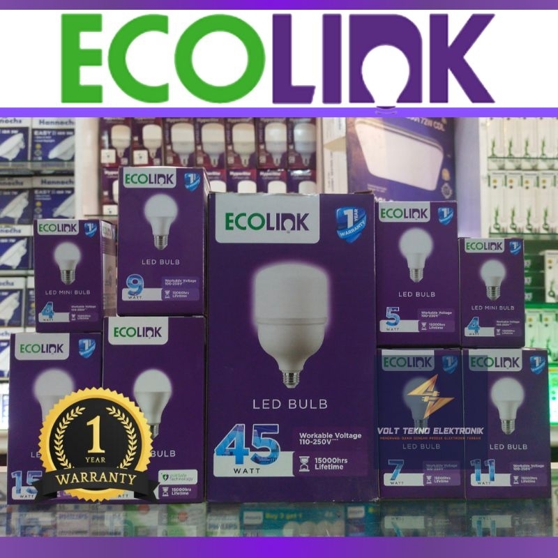 Jual Lampu EcoLink LED BULB 4W/5W/7W/9W/11W | Shopee Indonesia