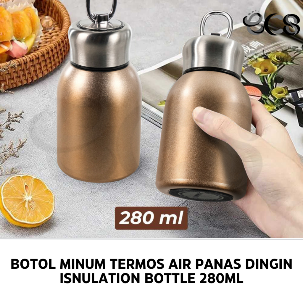 Jual BOTOL MINUM TERMOS TAHAN AIR PANAS DINGIN ISNULATION BOTTLE 280ML ...