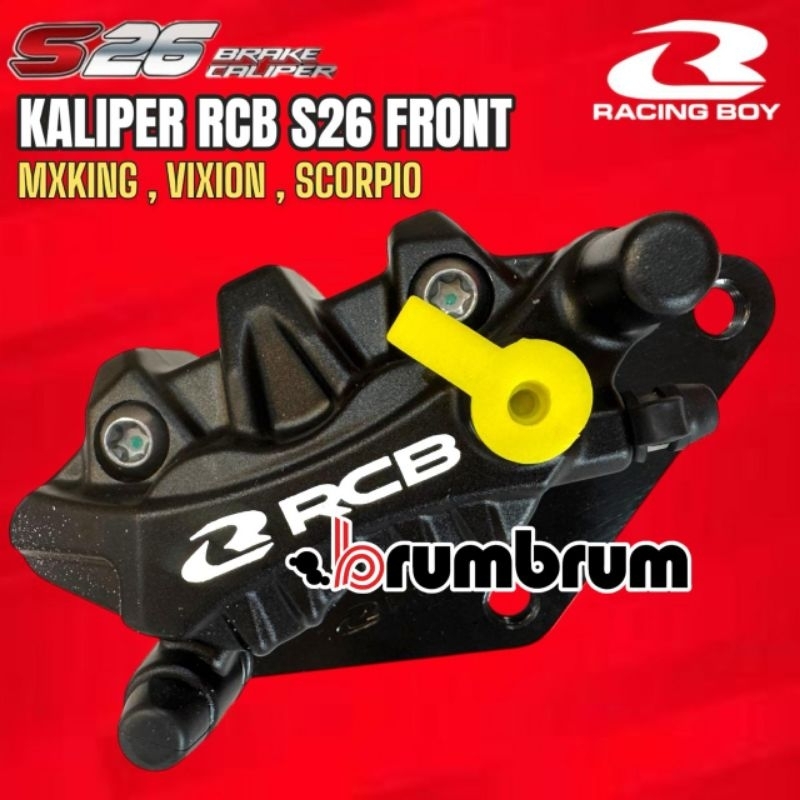 Jual KALIPER DEPAN RCB S26 2 PISTON YAMAHA MXKING , VIXION , SCORPIO ...