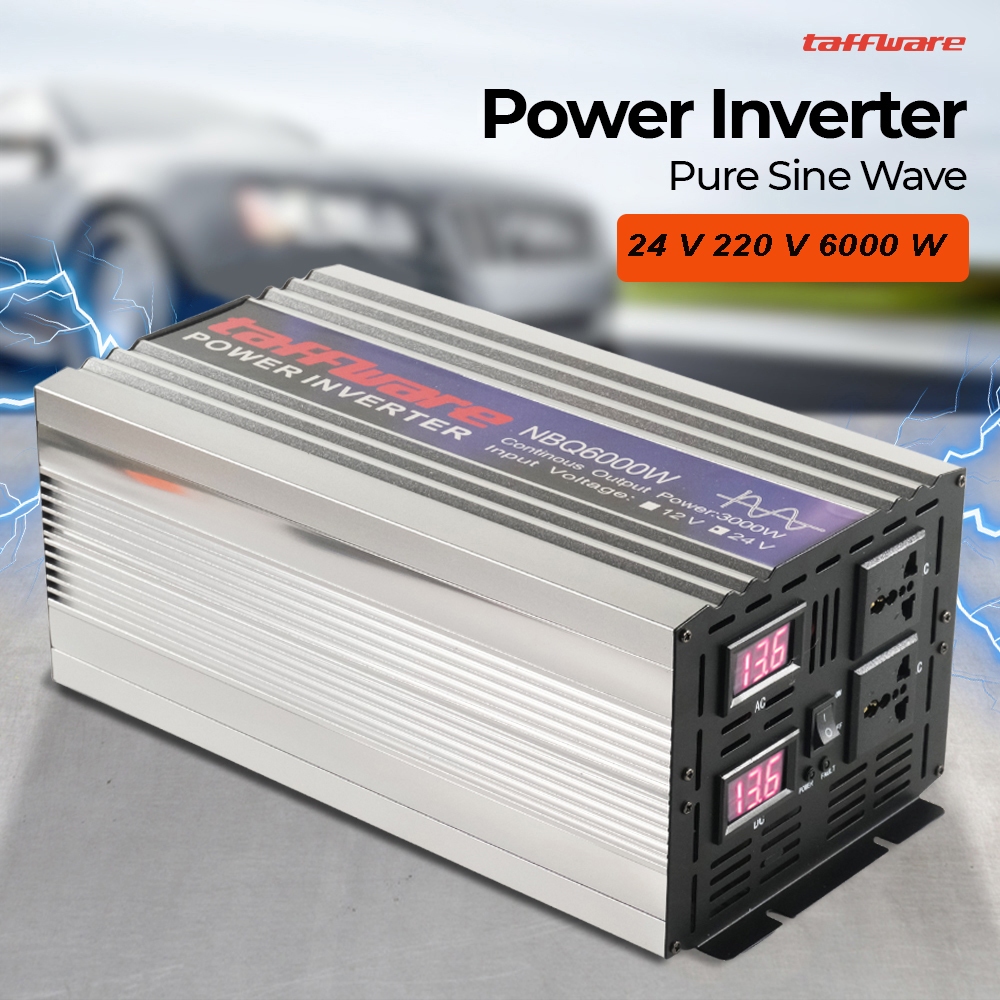 Jual Car Power Inverter 6000W DC 24V To AC 220V Pure Sine Wave Watt ...