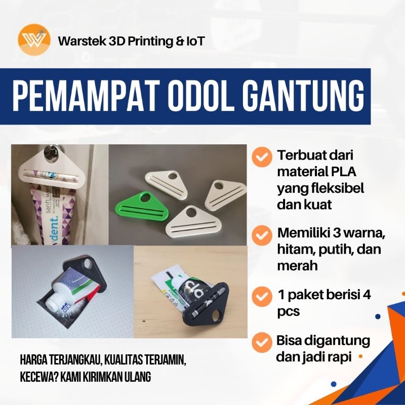 Jual 1 Set Pemampat Odol Gantung dapat 4 pcs | Shopee Indonesia
