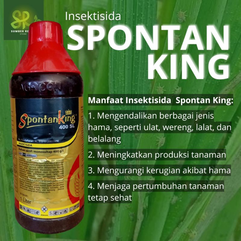 Jual SPONTAN KING INSEKTISIDA RACUN KONTAK ISI 1 Liter PRODUK ORI ...