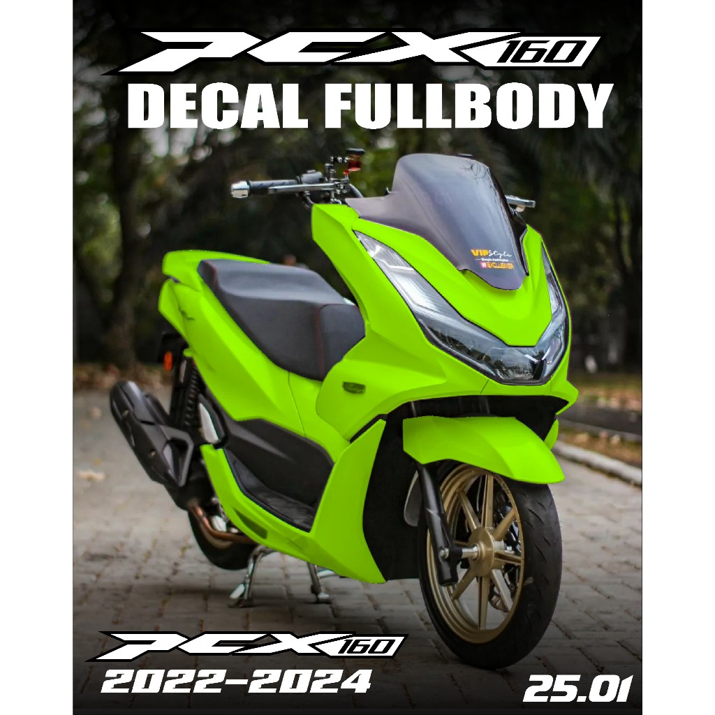 Jual COD TERBARU Decal Stiker DECAL PCX 160 2022 2024 FULL BODY NEW DESIGN GRADASI STICKER KEREN ...