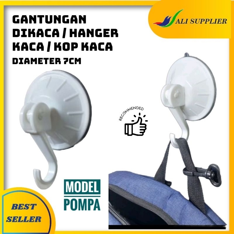 Jual Gantungan baju di kaca model vacum Kop Kaca cop Besar / Tempelan ...