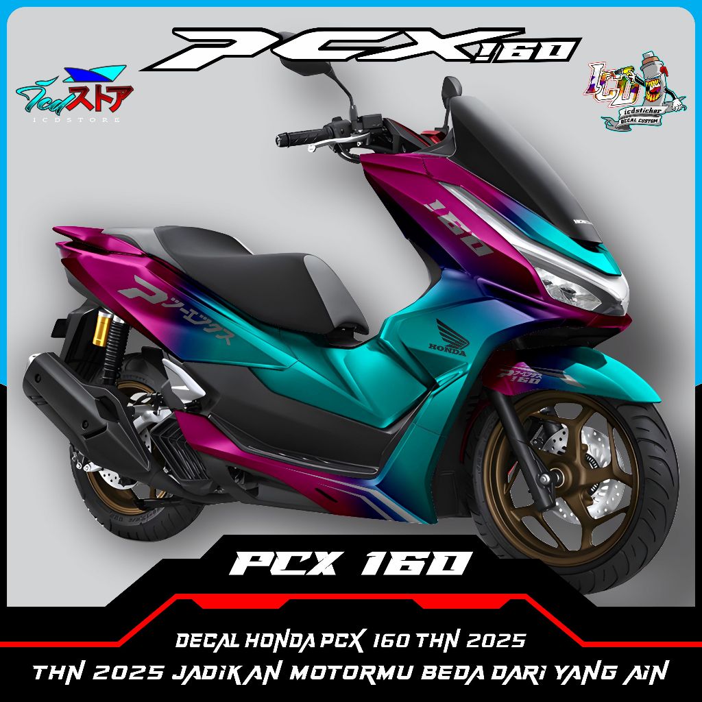 Jual DECAL PCX 160 THN 2025 TERBARU MOTIF LEMBAYUNG FULL BODY STIKER ...