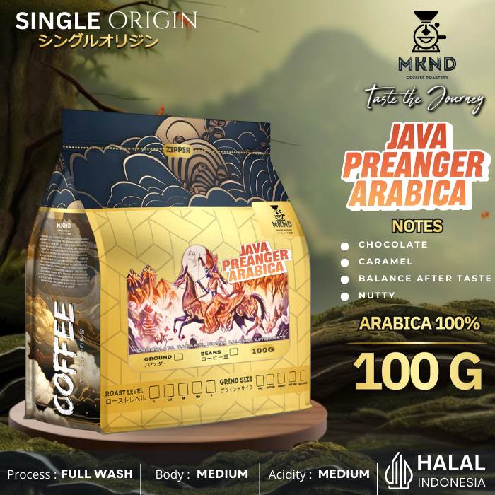 Jual MKND COFFEE ROASTERY - Arabika Java Preanger 100gr Singgel Origin ...