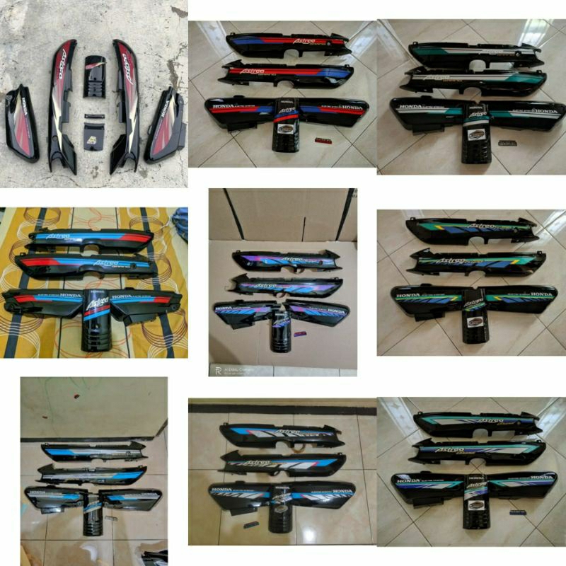 Jual Full set halus body honda astrea grand sabit plus stiker all warna ...