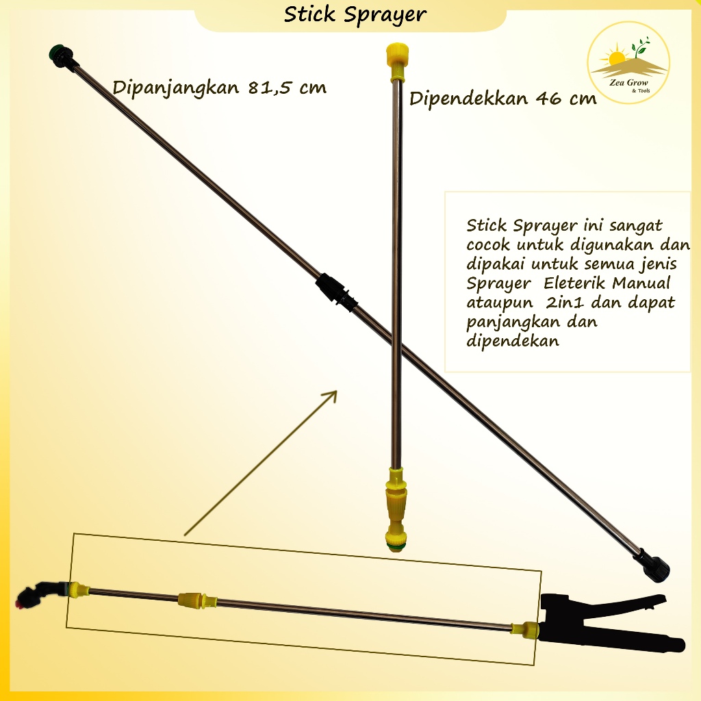 Jual Stik Double Sprayer 90cm | pipa semprot sprayer -+90cm | Shopee ...