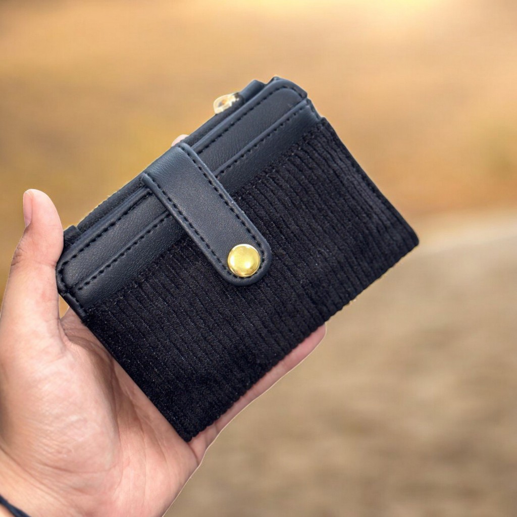 Jual Dompet Lipat Wanita Kecil Aesthetic Sharma Bahan Leather Kombi ...