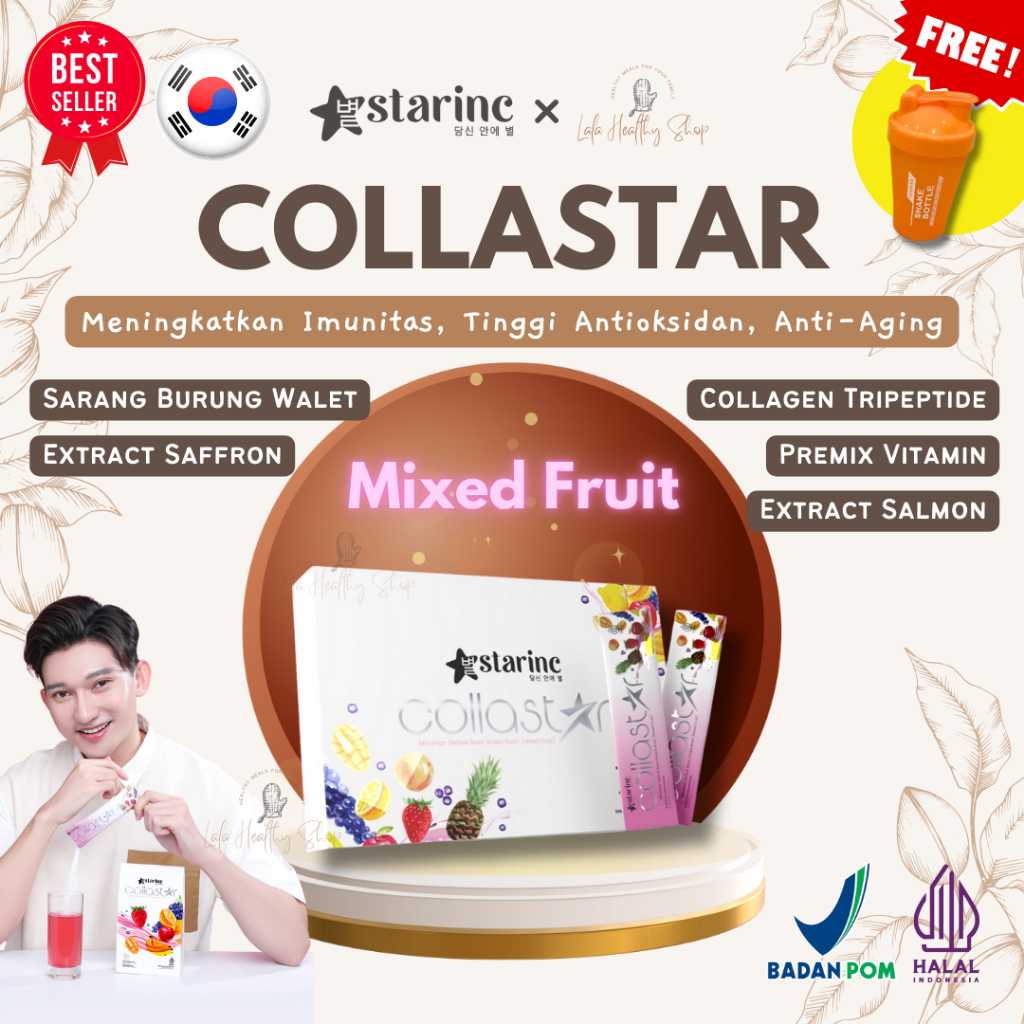 Jual Starinc COLLASTAR Collagen Drink MIXED FRUIT - Extract Salmon ...