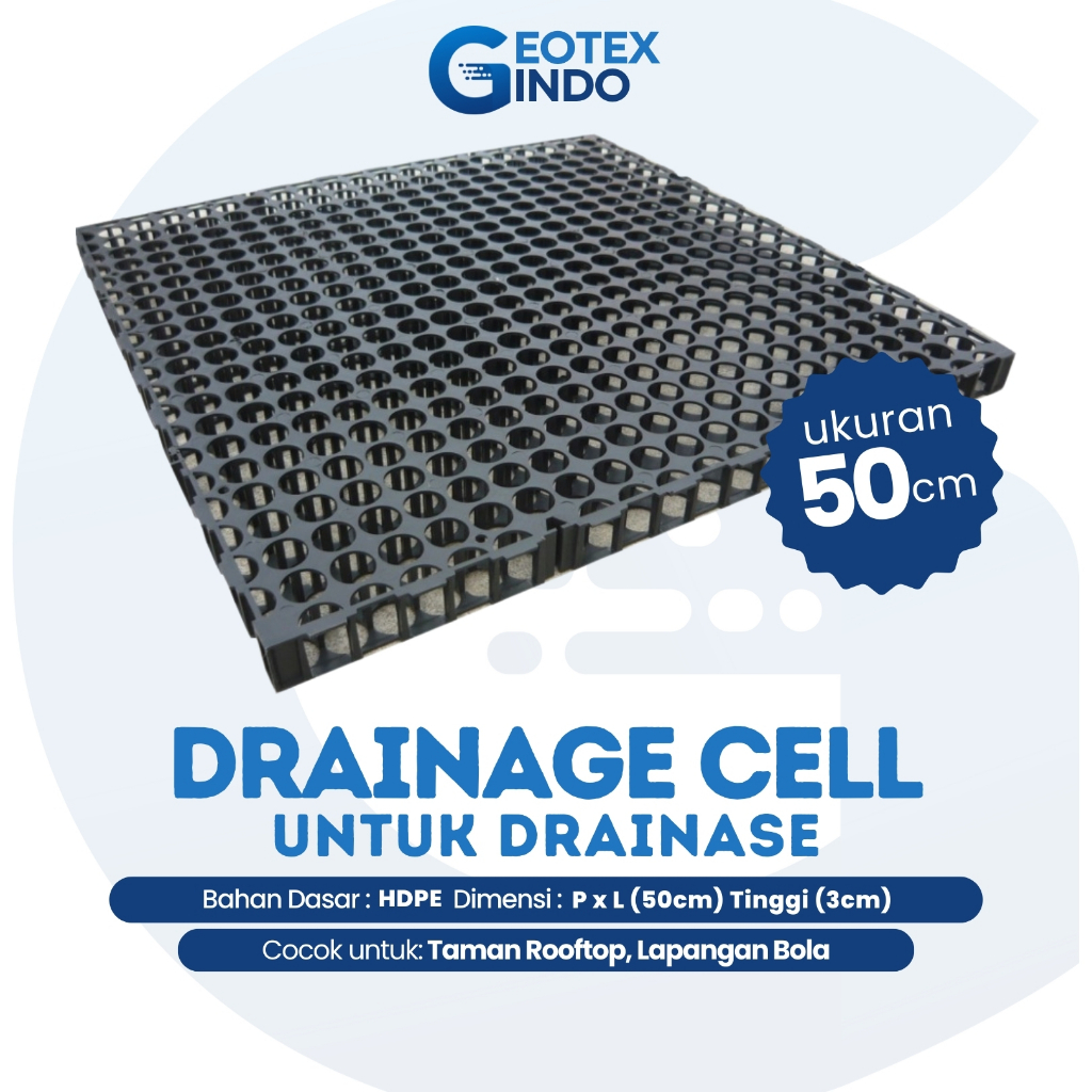 Jual Drainage Cell 50cm alas rumput sintetis drainase cell 50cm ...