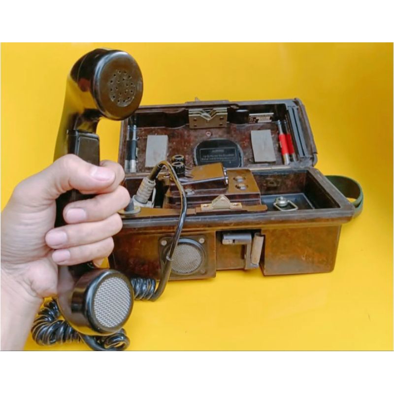 Jual Telepon jadul militer putra engkolan manual pajangan rumah klasik ...