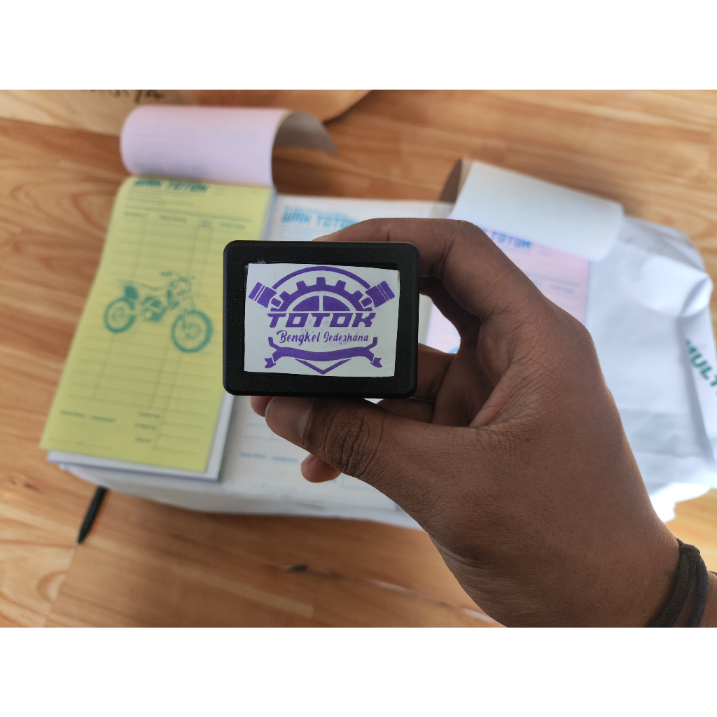Jual nota Bengkel Sederhana Motor_ukuran 1/3 polio_stempel (bonus ...