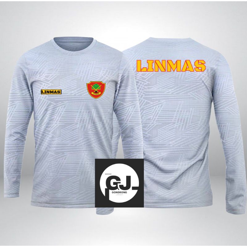 Jual RB Kaos Linmas Lengan Panjang / Baju Jersey Dryfit Embose Linmas ...