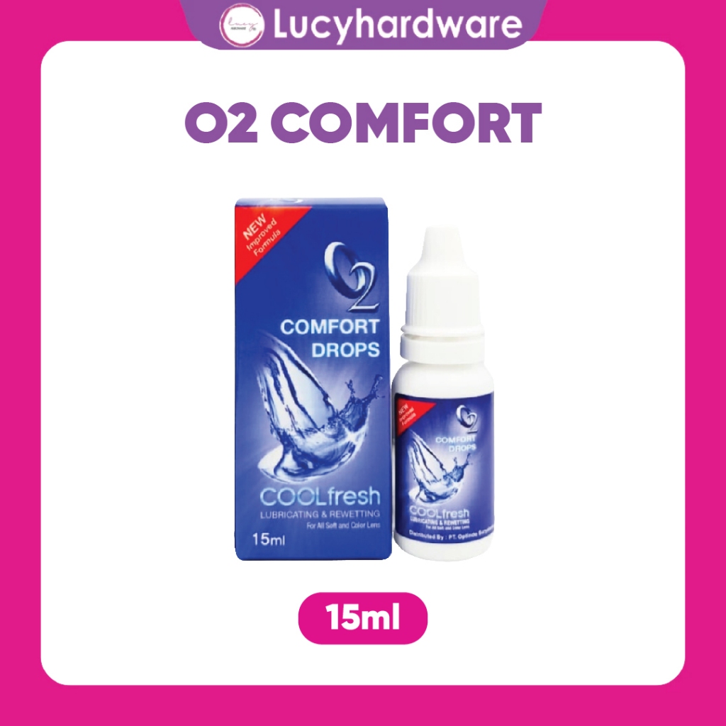 Jual O2 Comfort 15ml Eye Drops Tetes Softlens | Shopee Indonesia