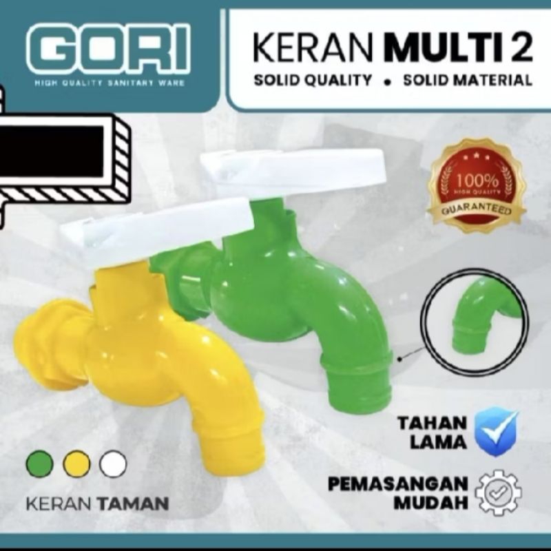 Jual Keran / Kran Air PVC Multi 2 Gori ½ inch | Shopee Indonesia