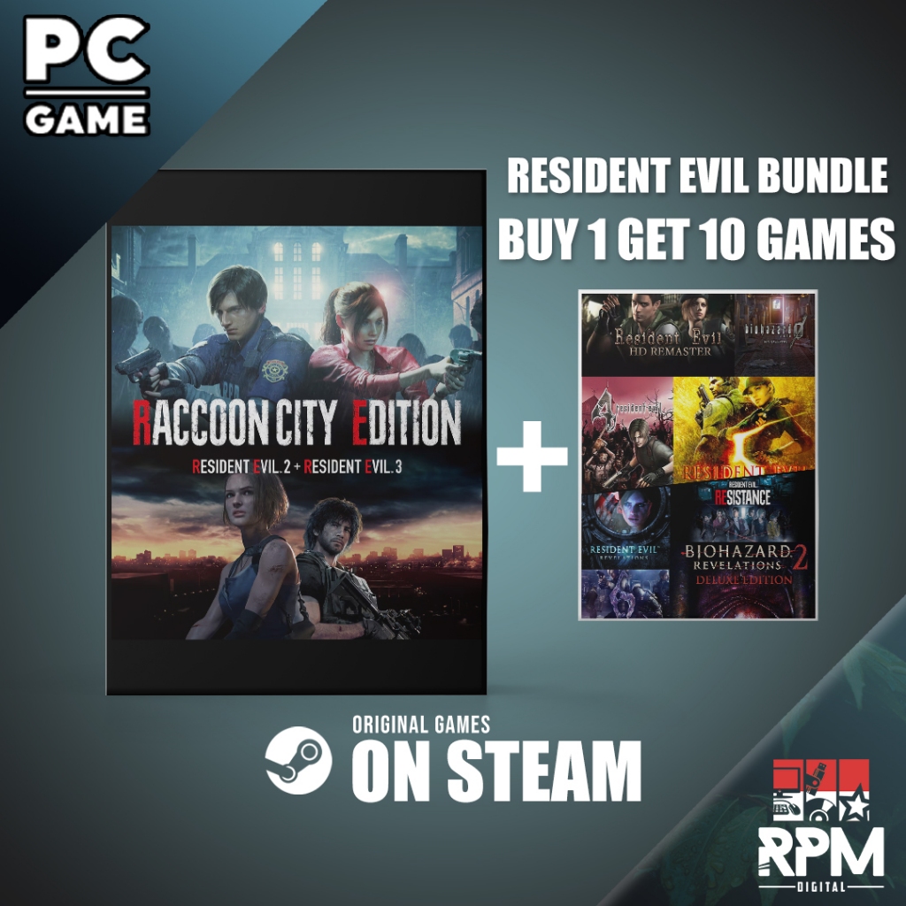 Jual Resident Evil BUNDLE RACCOON CITY EDITION - PC ORIGINAL | Shopee ...