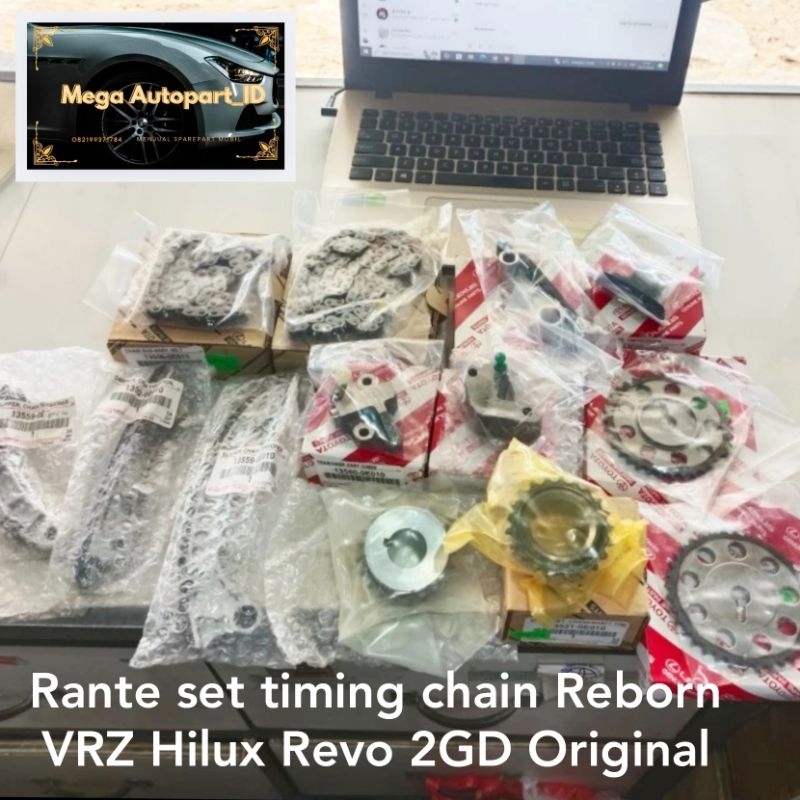 Jual Rante set Timing chain Innova Reborn VRZ Hilux Revo 2GD original ...