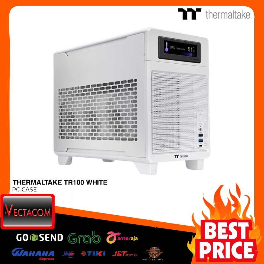 Jual THERMALTAKE TR100 WHITE MINI TOWER CHASSIS - MINI ITX SFF - CASING PC | Shopee Indonesia
