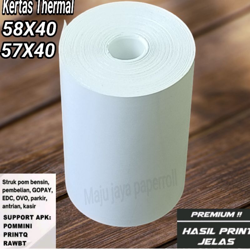 Jual KERTAS STRUK THERMAL PAPER ROLL EDC 58 X 40 MM | Shopee Indonesia