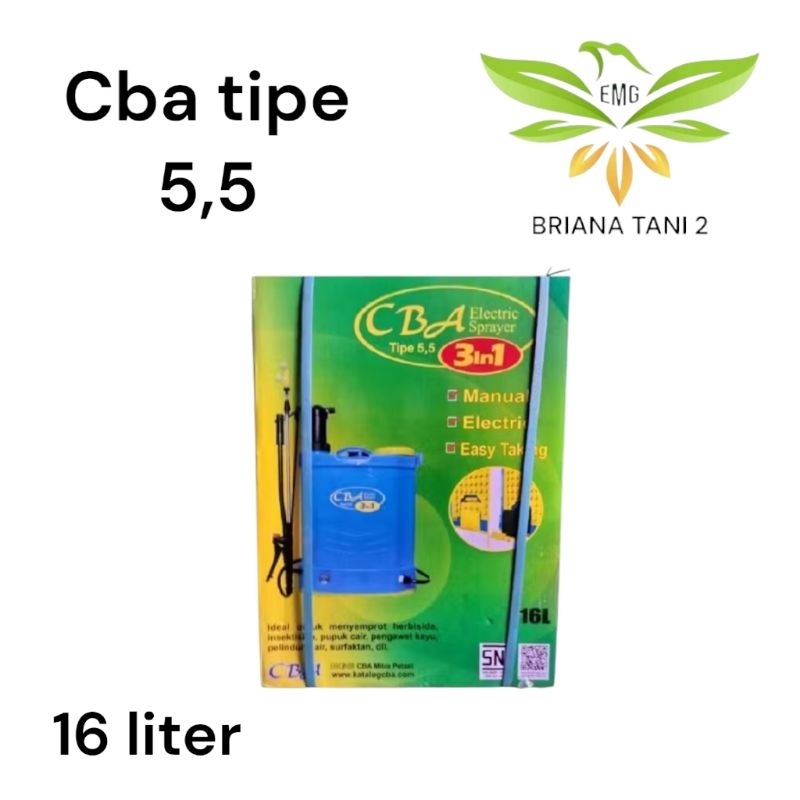 Jual CBA 16 Liter Tipe 5,5 Sprayer Elektrik 16 Liter Alat Semprot CBA | Shopee Indonesia
