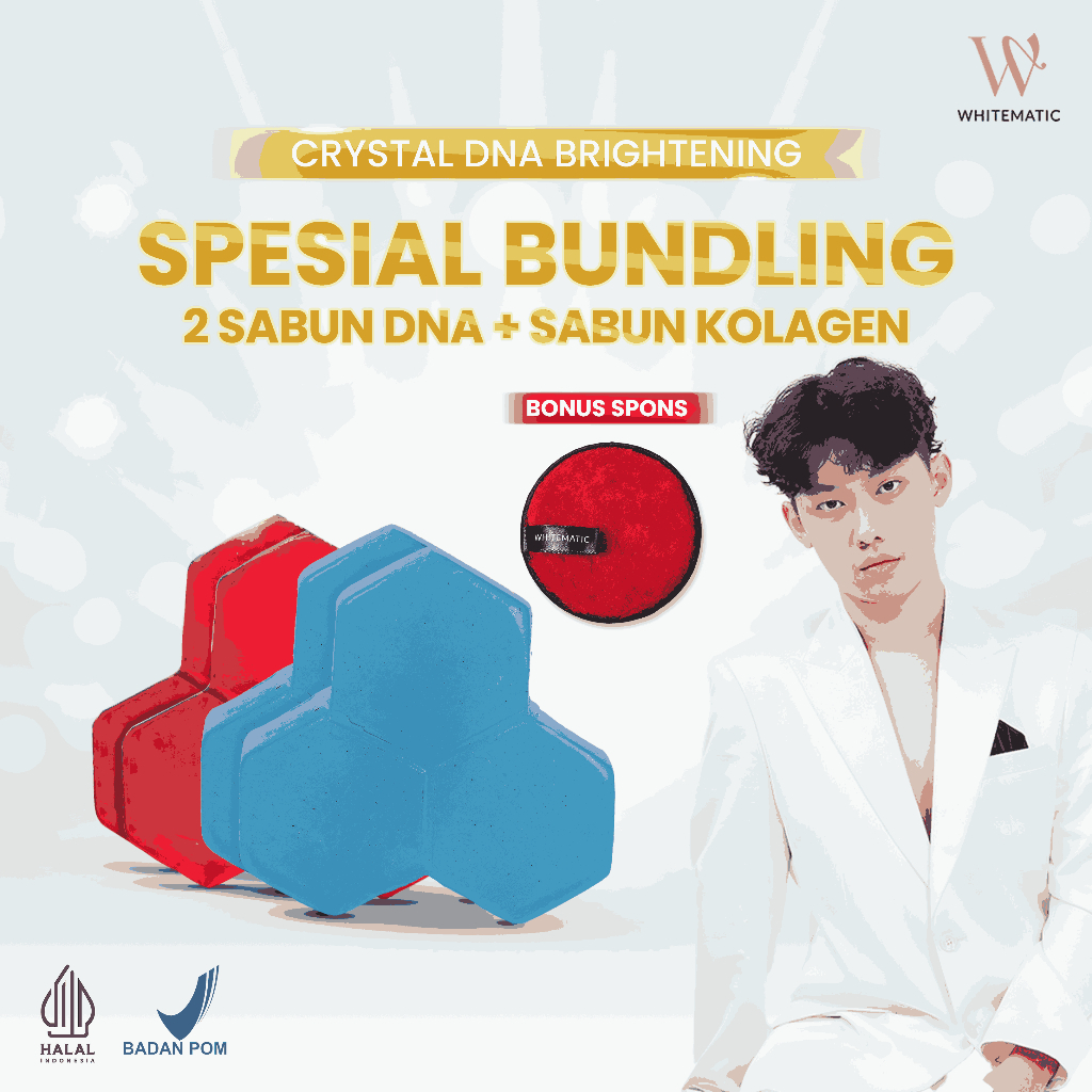 Jual [PROMO 1 SABUN DNA + 1 SABUN BIRU] WHITEMATIC ULTIMATE SABUN 90GR ...