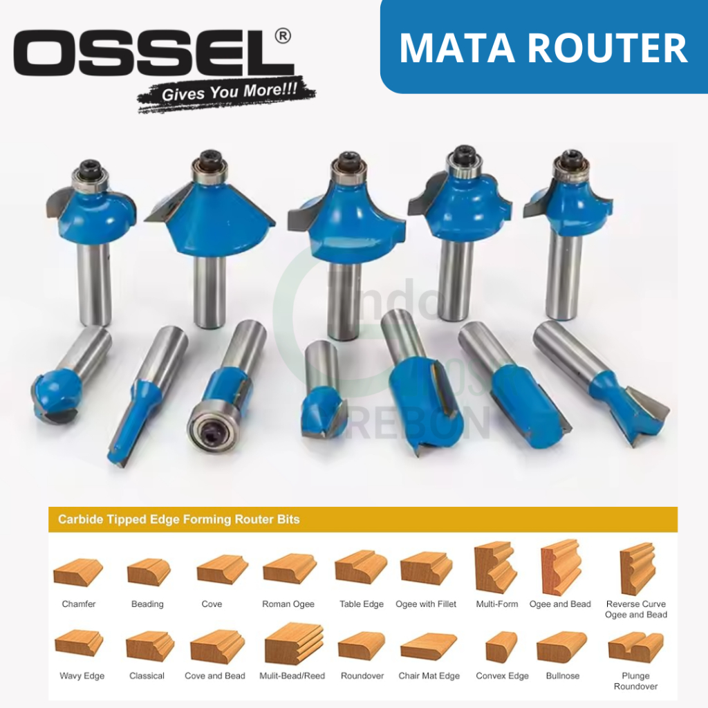 Jual Alat Ukir Kayu Mata Profil Router 1/4" Trimmer Bit Classical Ogee ...