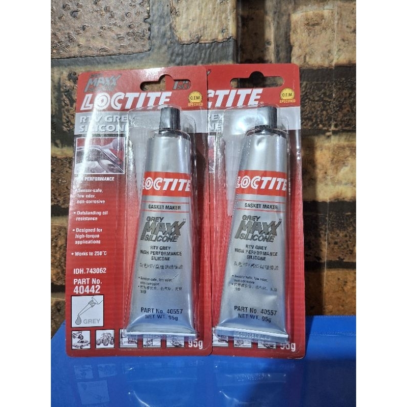 Jual LEM SILIKON RTV TAHAN PANAS TINGGI LOCTITE GREY MAXX 95 GRAM ...