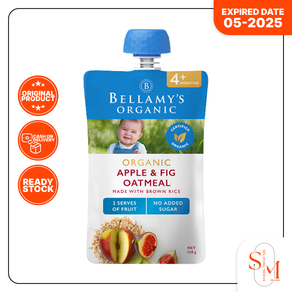 Jual Bubur Mpasi Bayi Bellamys Organic Oatmeal Bayi Bellamys Apple ...
