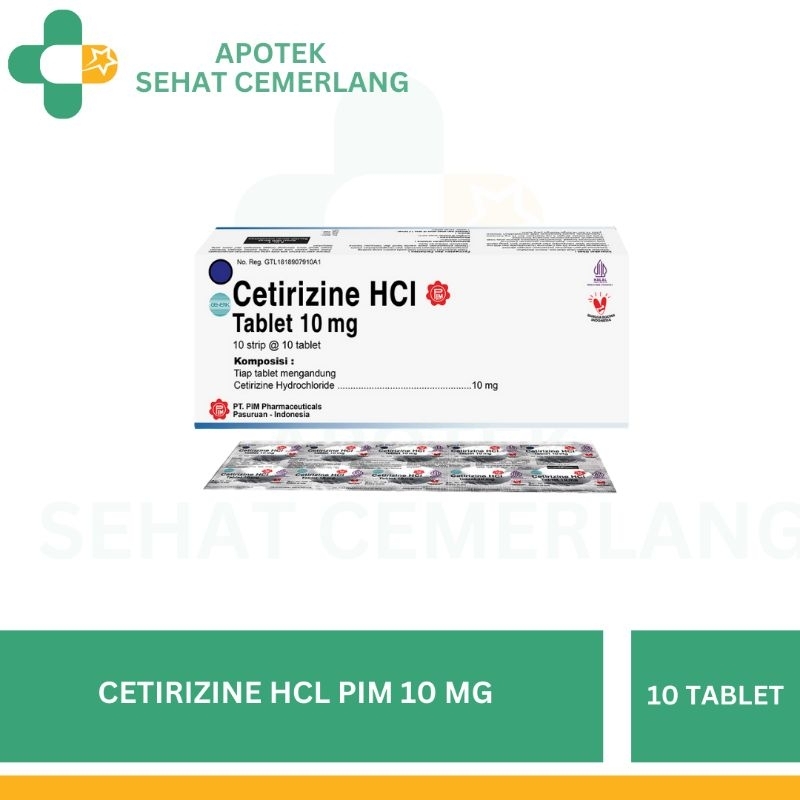 Jual Cetirizine 10 mg 10 Tablet - Obat Rhinitis dan Gatal Alergi ...