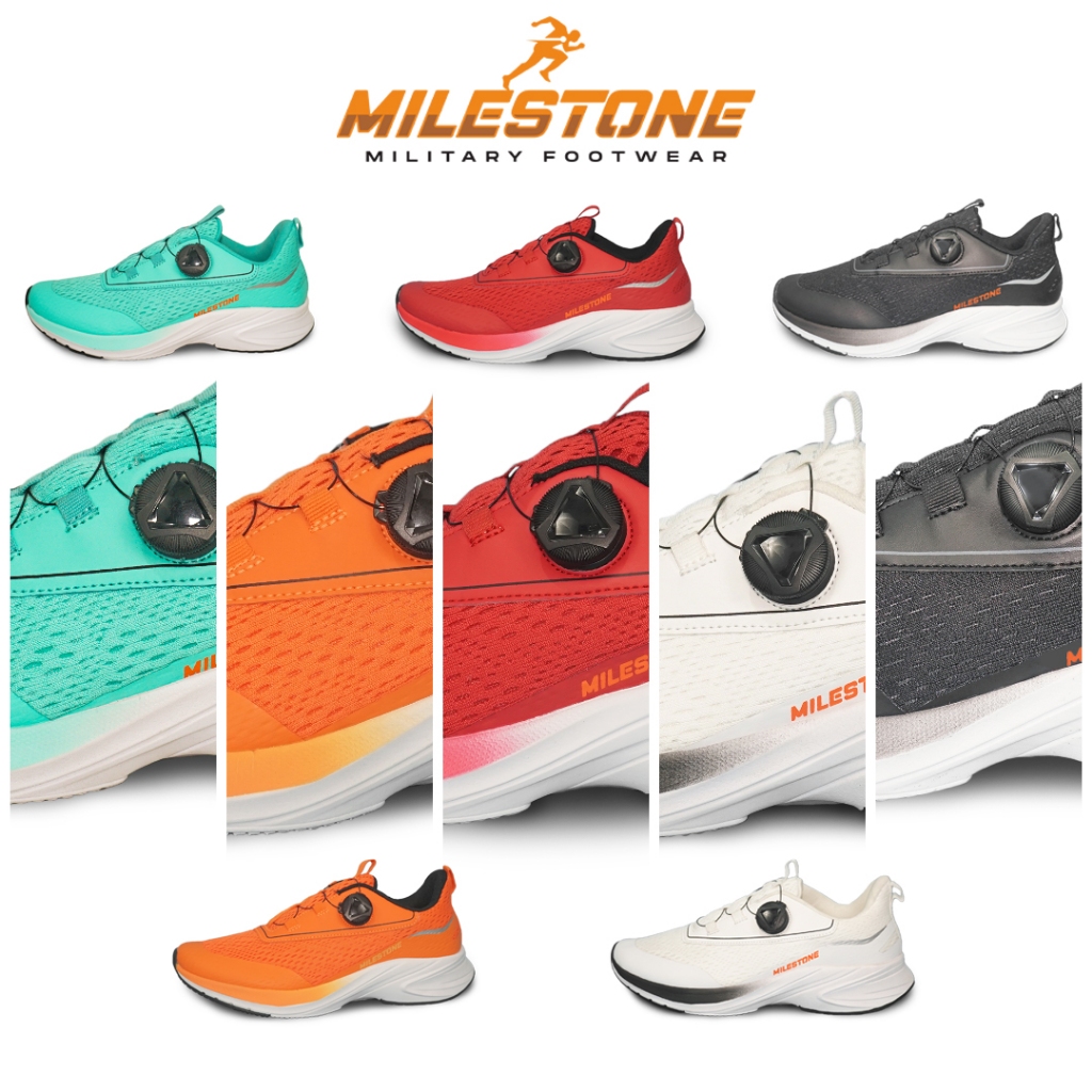 Jual Sepatu Running Tali Putar Lari Milestone Athena Standart Jatah TNI ...