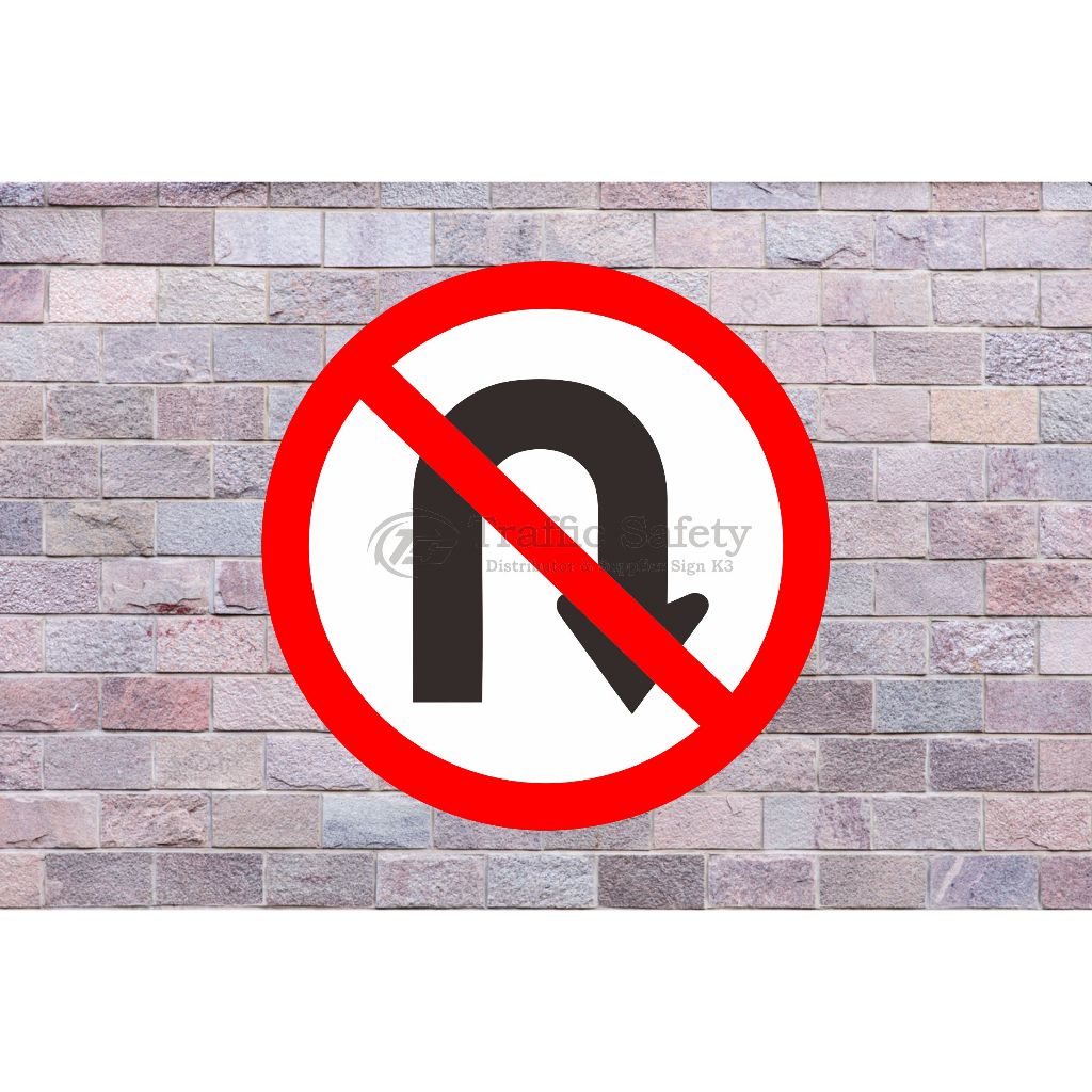 Jual Rambu dilarang putar balik - Plat Alumunium 1.2mm | Shopee Indonesia