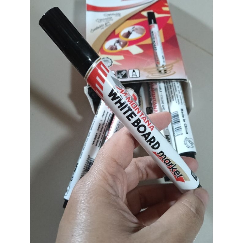 Jual spidol marker hitam black sepidol white board whiteboard papan ...