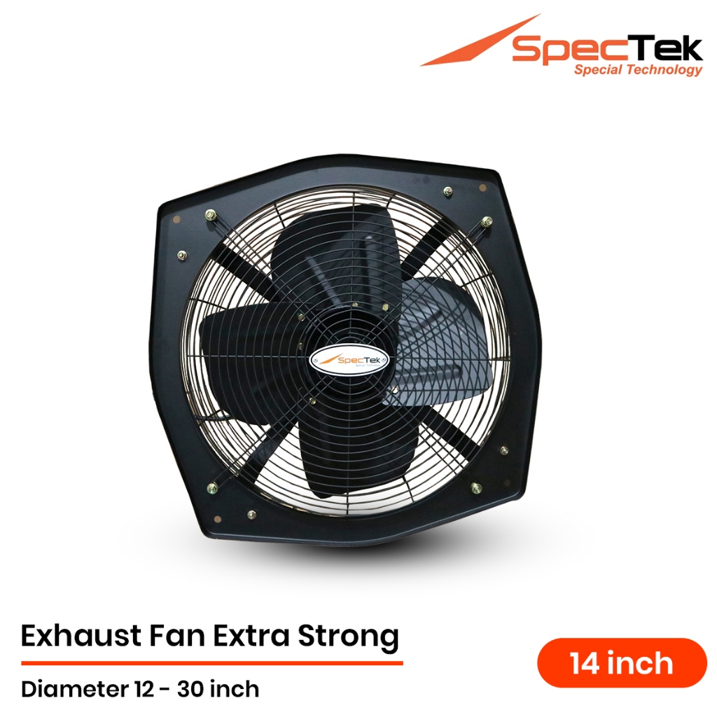 Jual SPECTEK Exhaust Fan Dinding Extra Strong 14 inch / Kipas Angin Hexos Fan SEEN-D14 (380V ...