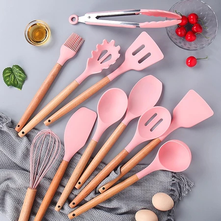 Jual Silicone Utensil Set 12pcs Peralatan spatula silikon sutil Kitchen ...