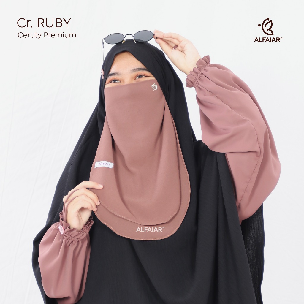 Jual CADAR TALI Muslimah Seri RUBY Dua Layer Ceruty Babydoll by Alfajar | Shopee Indonesia