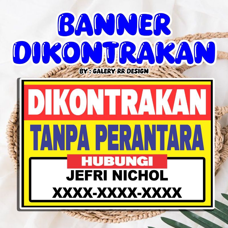Jual CETAK BANNER DIKONTRAKKAN | BANNER DISEWAKAN | BANNER MENERIMA KOS ...