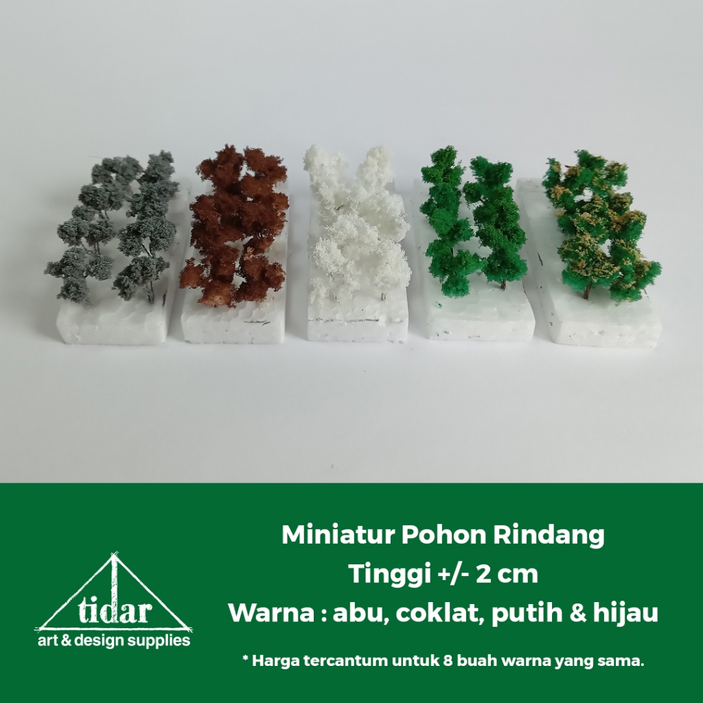 Jual MH - Miniatur Maket Pohon Cabang / Rindang / Beringin Tinggi 2 CM ...
