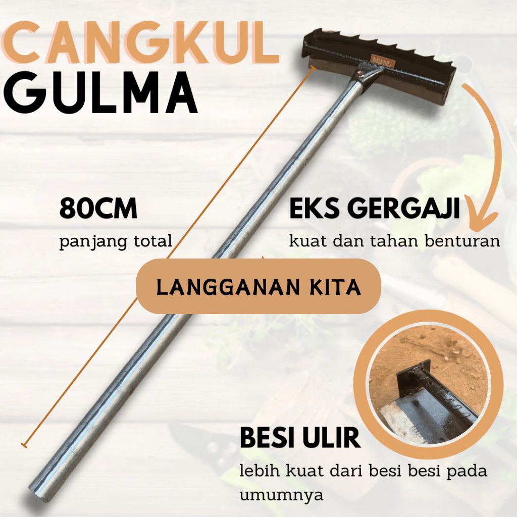 Jual Cangkul Gulma Baja ORI - Real | Shopee Indonesia